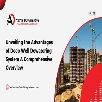 Deep Well Dewatering System | Asian Dewatering | PPT