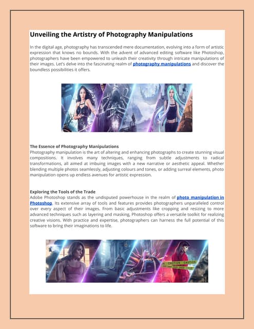 Photography Manipulations | Photomanipulation.com