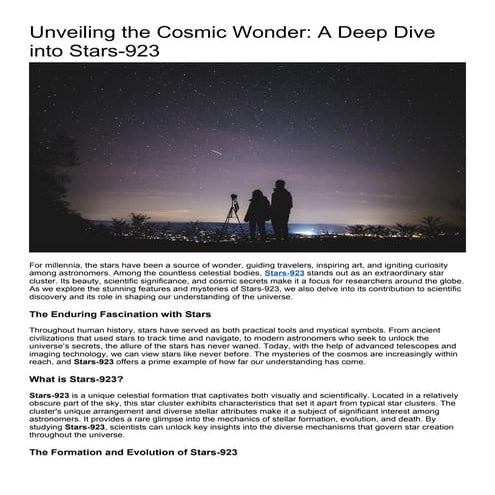 Unveiling the Cosmic Wonder_ A Deep Dive into Stars-923.docx