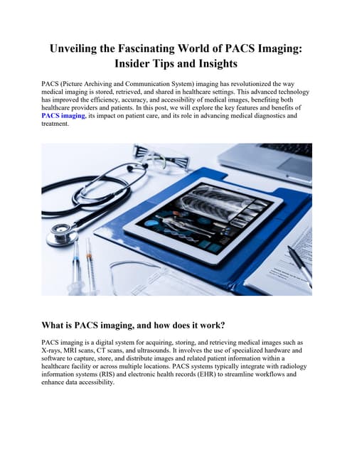 How 3D Technology Is Transforming Medical Imaging | PDF | 3-D Graphics ...
