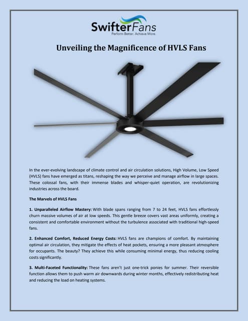 HVLS Fans: The Ultimate Solution for Industrial Airflow and Efficiency ...