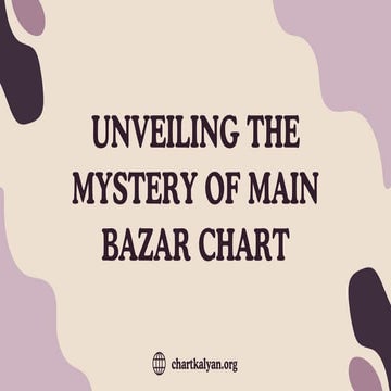 Unveiling the Mystery of Main Bazar Chart | PDF