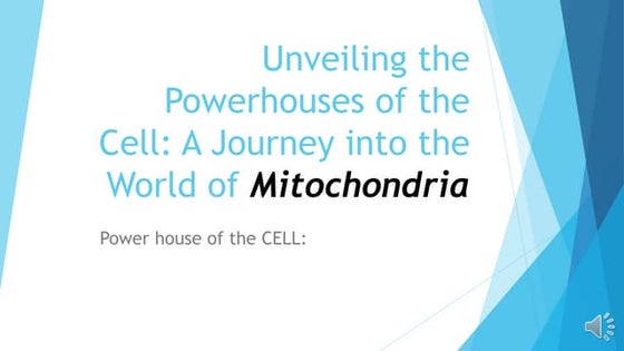 Mitochondria ppt | PPTX | Biological Sciences | Science