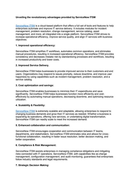 ServiceNow ITSM & IT Workflows.pdf