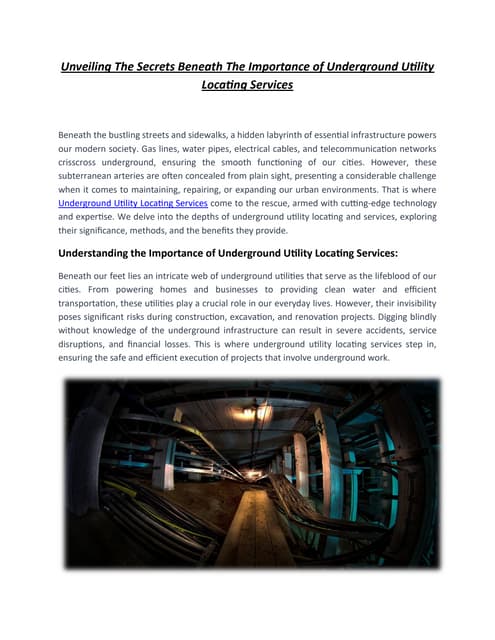 A Comprehensive Guide To Effective Utility Management.pptx | Civil ...