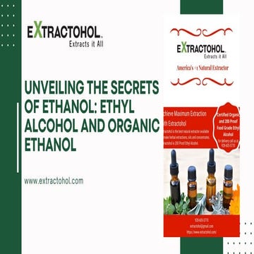 Unveiling the Secrets of Ethanol: Ethyl Alcohol and Organic Ethanol ...