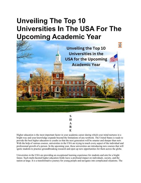 Top universities ppt | PPT Top universities ppt | PPT