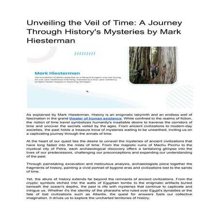 Unveiling the Veil of Time_ A Journey Through History's Mysteries by ...