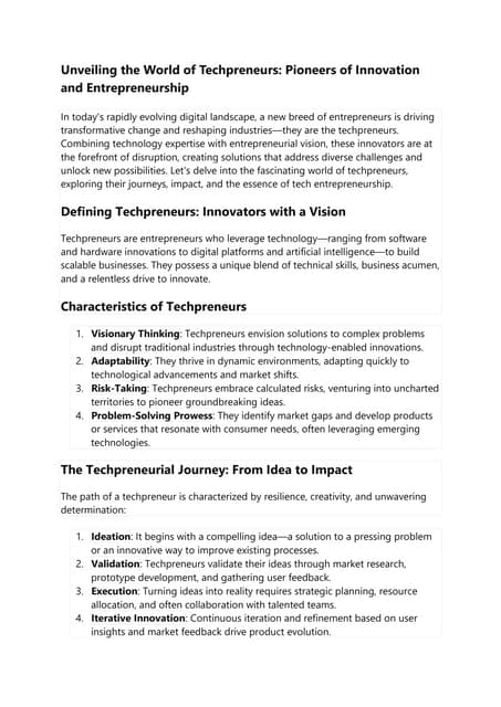 Grade 7 ICT - Qualities of Successful entrepreneurs in the field of ICT ...