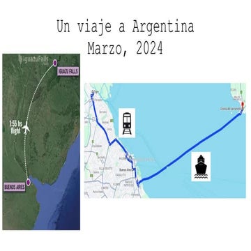 Un viaje a Buenos Aires y sus alrededores | PPTX