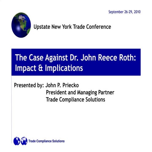 The Case Against Doctor Roth: Impact & Implications | PDF | Crime ...