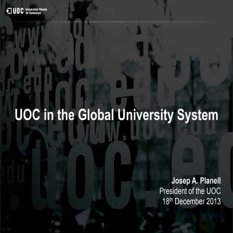 UOC in the Global University System | PPT
