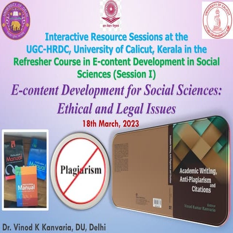 E-content Development for Social Sciences: Ethical and Legal Issues ...