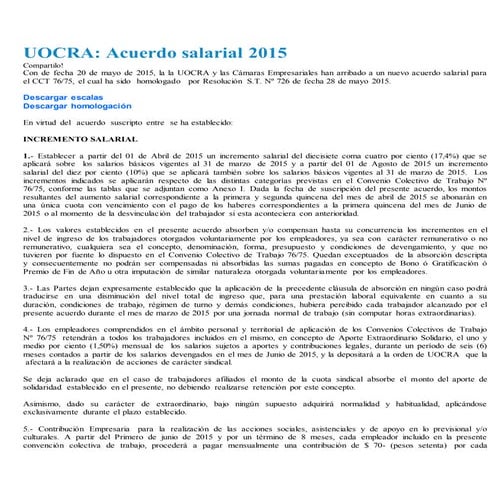 Nuevo Acuerdo del CCT 807/23 para julio, agosto y septiembre del 2025 ...
