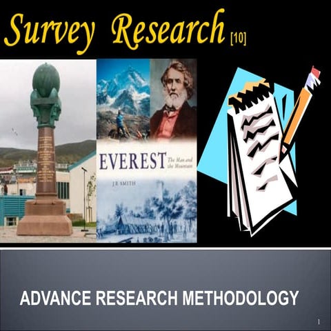 SURVEY RESEARCH- Advance Research Methodology | PPT