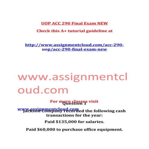 Uop acc-290-final-exam-new | PDF