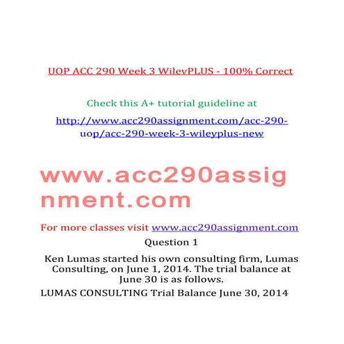 Act201 Adjusting Journal, adjusted trial balance, financial statements | DOCX