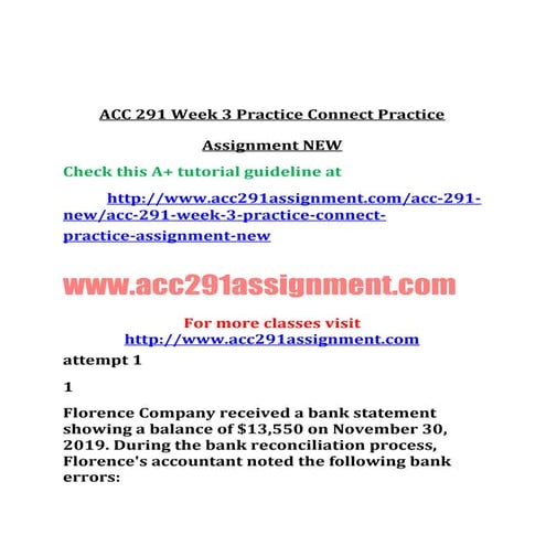 Uop acc-291-week-3-practice-connect-practice-assignment-new | PDF