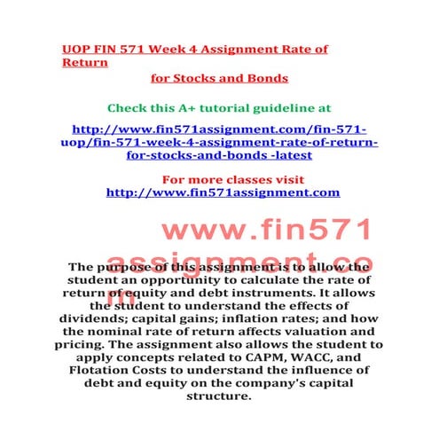 Fin 515-week-7-project-capital-budgeting-analysis | PPT
