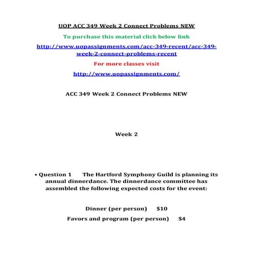 Uop acc 349 week 2 connect problems new | PDF