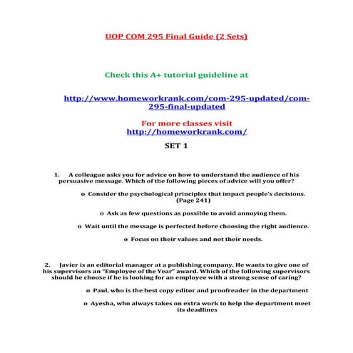 [Question Paper] Professional Communication Skills (Revised Course) [January / 2014] | PDF