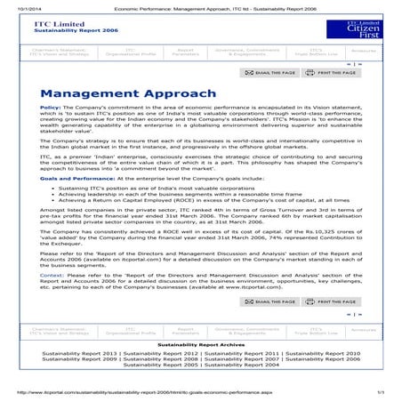 ITC PPT.pptx itc report their csr activities and management discussion ...