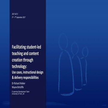 Facilitating student-led teaching and content creation through technology: Use cases ...