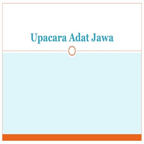 Upacara adat jawa | PPTX