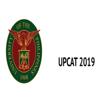 UPCAT 2019 Confirmation | PDF