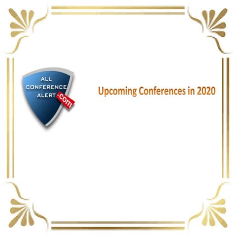 Upcoming conferences in 2020 | PPT