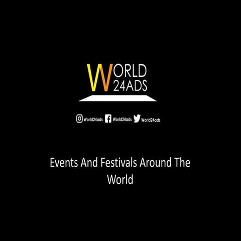 Upcoming events and festivals around the world | PPT