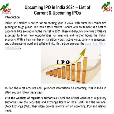 Upcoming IPO in India 2024.ppt