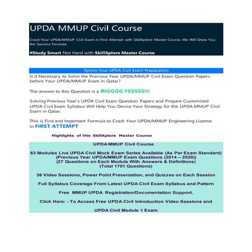 Upda mmup civil course | DOCX