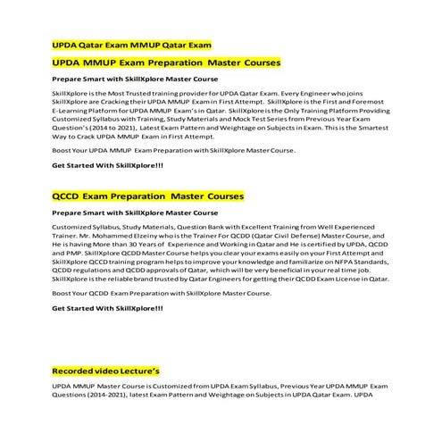 Upda qatar exam | DOCX