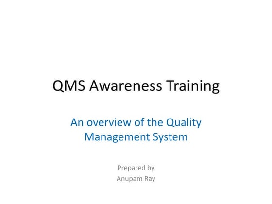 Quality Awareness Training | PPT