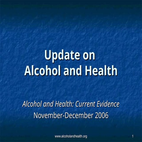 Harmful effects of Alcoholism and your health | PPT
