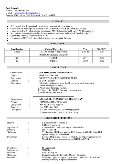 RESUME | PDF