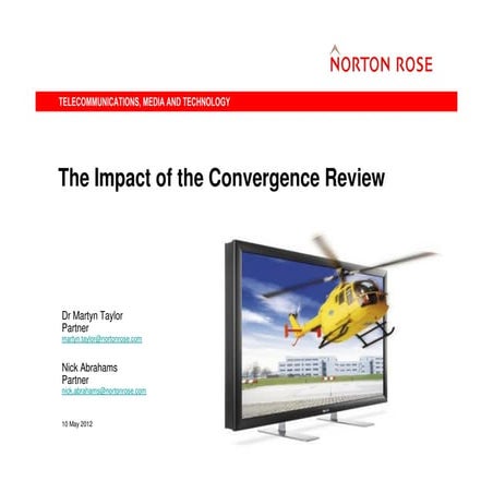 Australian Convergence Review 2012 | PPT
