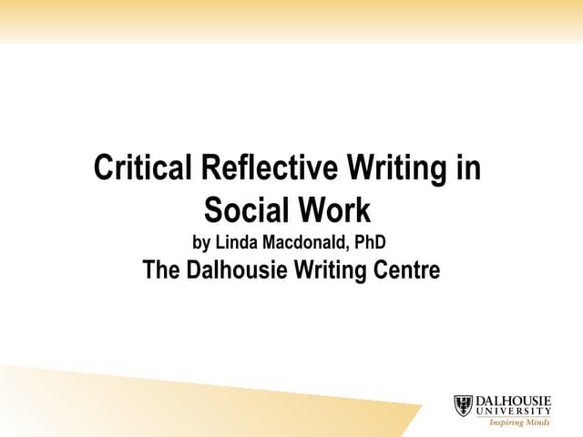 Tools for critical reflection