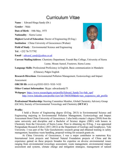 Curriculum vitae | PDF