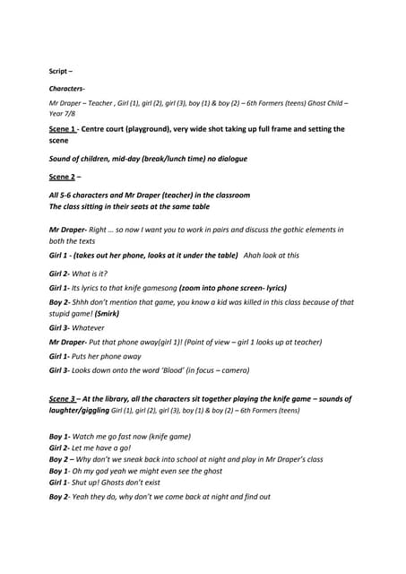 Playground script | PDF