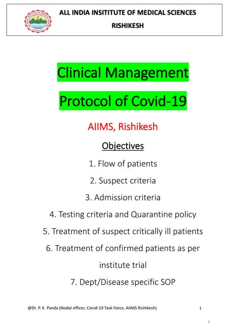 Screening of covid 19 patient | PDF