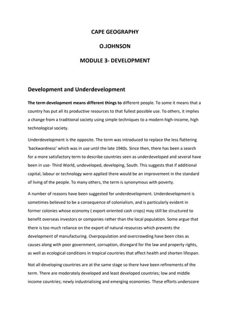 Basic concepts of Development: Lecture Note | PPT