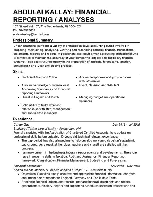 CV Anita Raaflaub | PDF