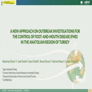 OS20 - A new approach on outbreak investigations for the control of ...