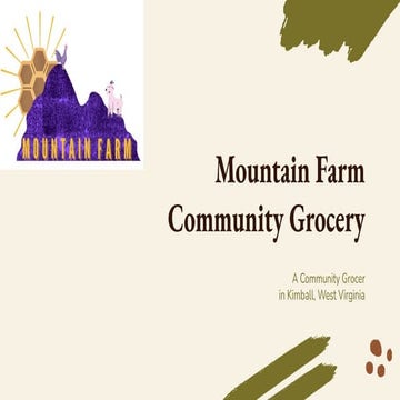 Updated Overview Fall 2022 Mountain Farm- Kimball, WV | PPT