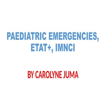 Updated PAEDS EMERGENCY, ETAT&IMNCI.pptx
