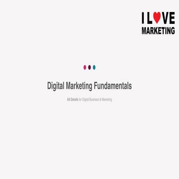 Digital Marketing Overview and Fundamentals | PDF | Internet | Computing