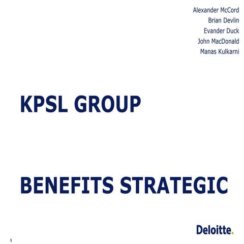 Deloitte Case Challenge Presentation | PPT