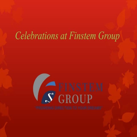 Celebrations at Finstem Group | PPT